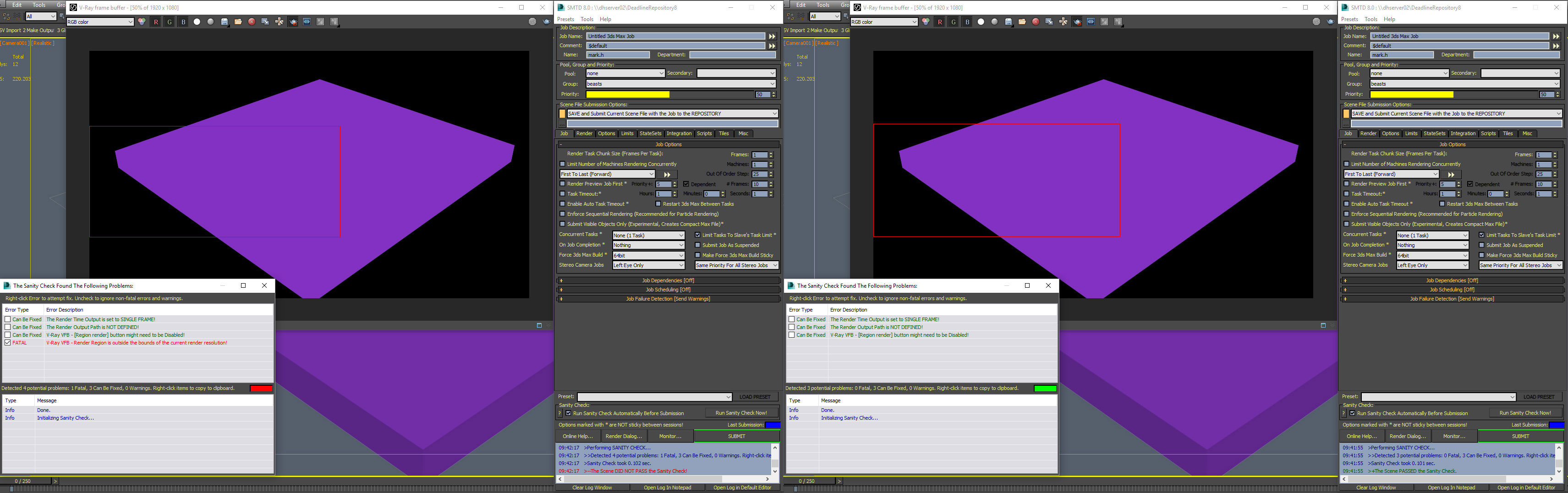 Render region sanity error - Deadline 8 Bug Reports - AWS Thinkbox Discussion Forums